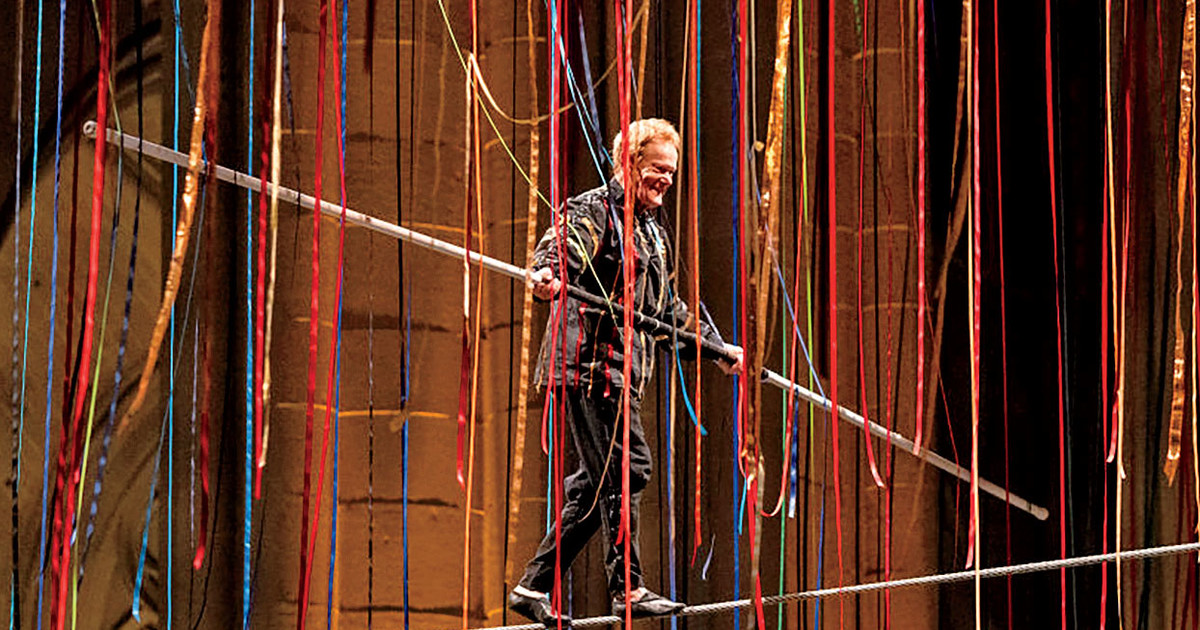 Tightrope Walker Philippe Petit Tackles the Cathedral of St. John the ...